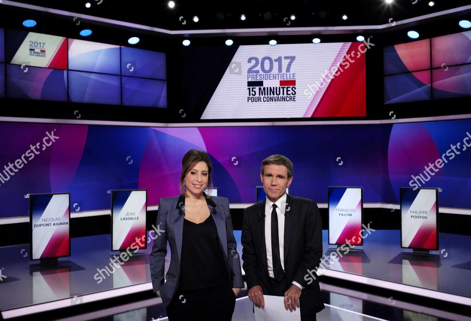French Journalists Television Hosts David Pujadas Editorial Stock Photo ...
