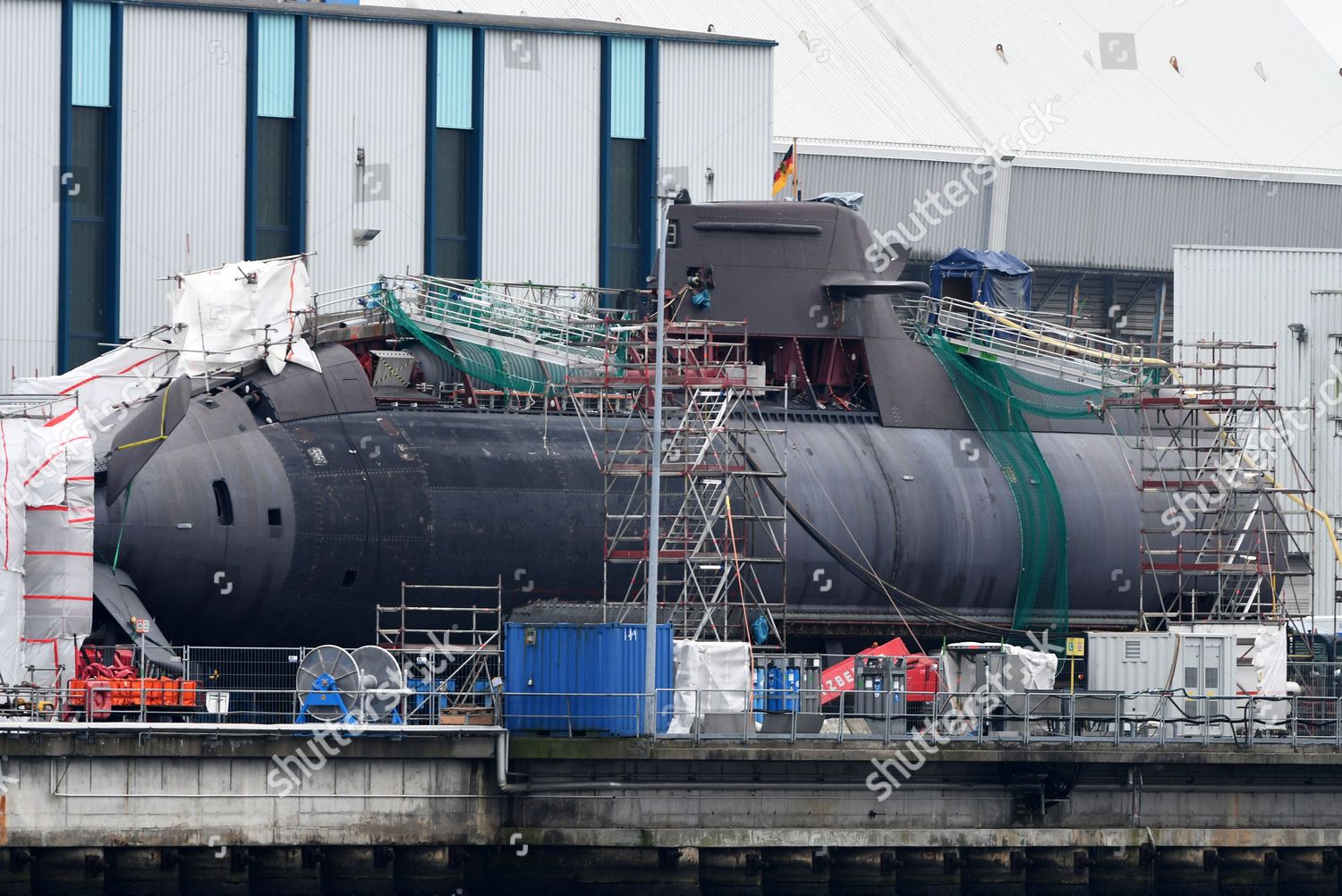 Submarine German Navy Built Dockyard Thyssen Editorial Stock Photo ...