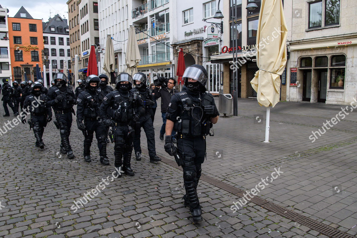 German Police Riot Gear Infront Closed Editorial Stock Photo - Stock ...