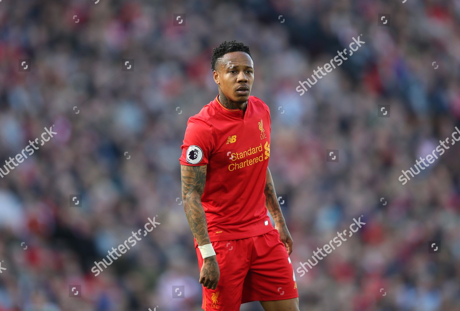 Nathaniel Clyne Liverpool Playing Against His Editorial Stock Photo ...