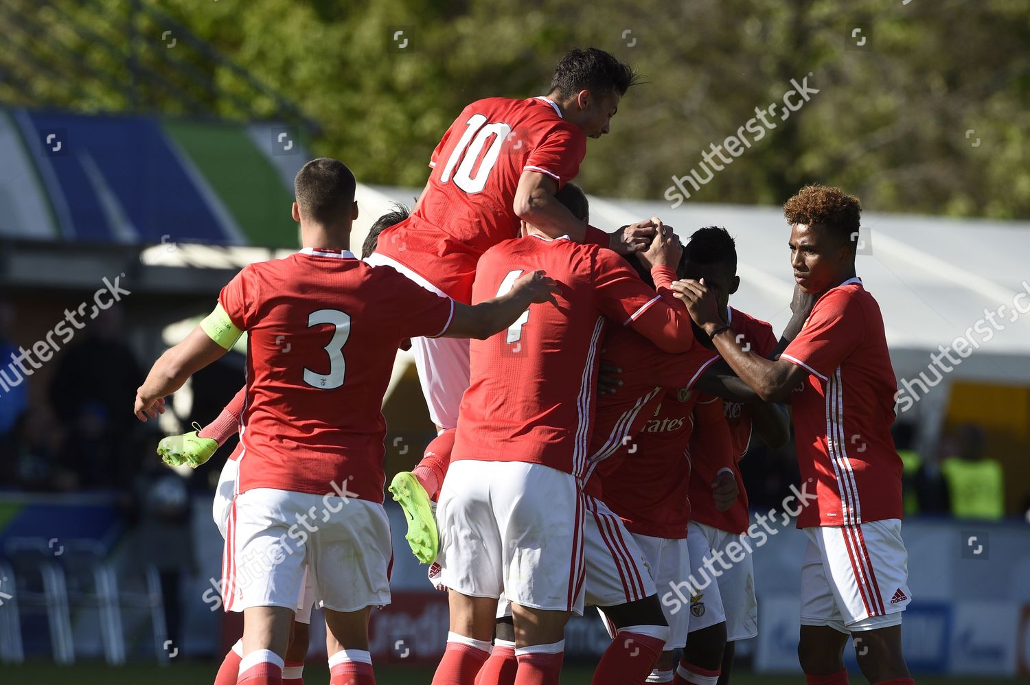 Benficas Players Celebrate Goal 10 Benficas Editorial Stock Photo ...