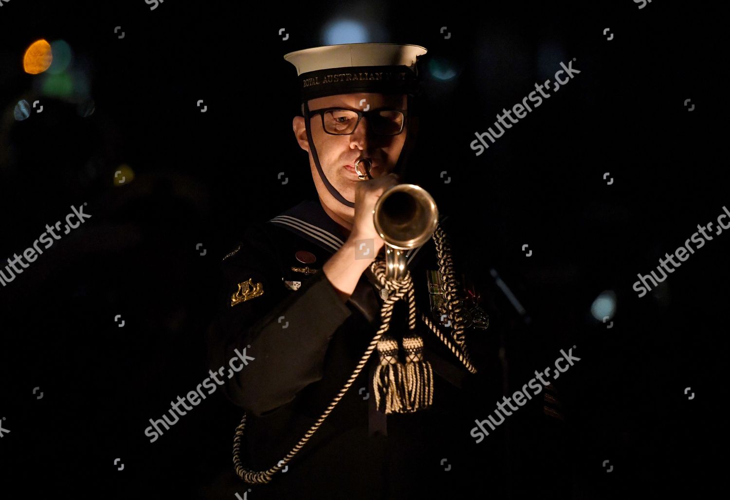 Bugler Plays Last Post Cenotaph During Editorial Stock Photo - Stock ...