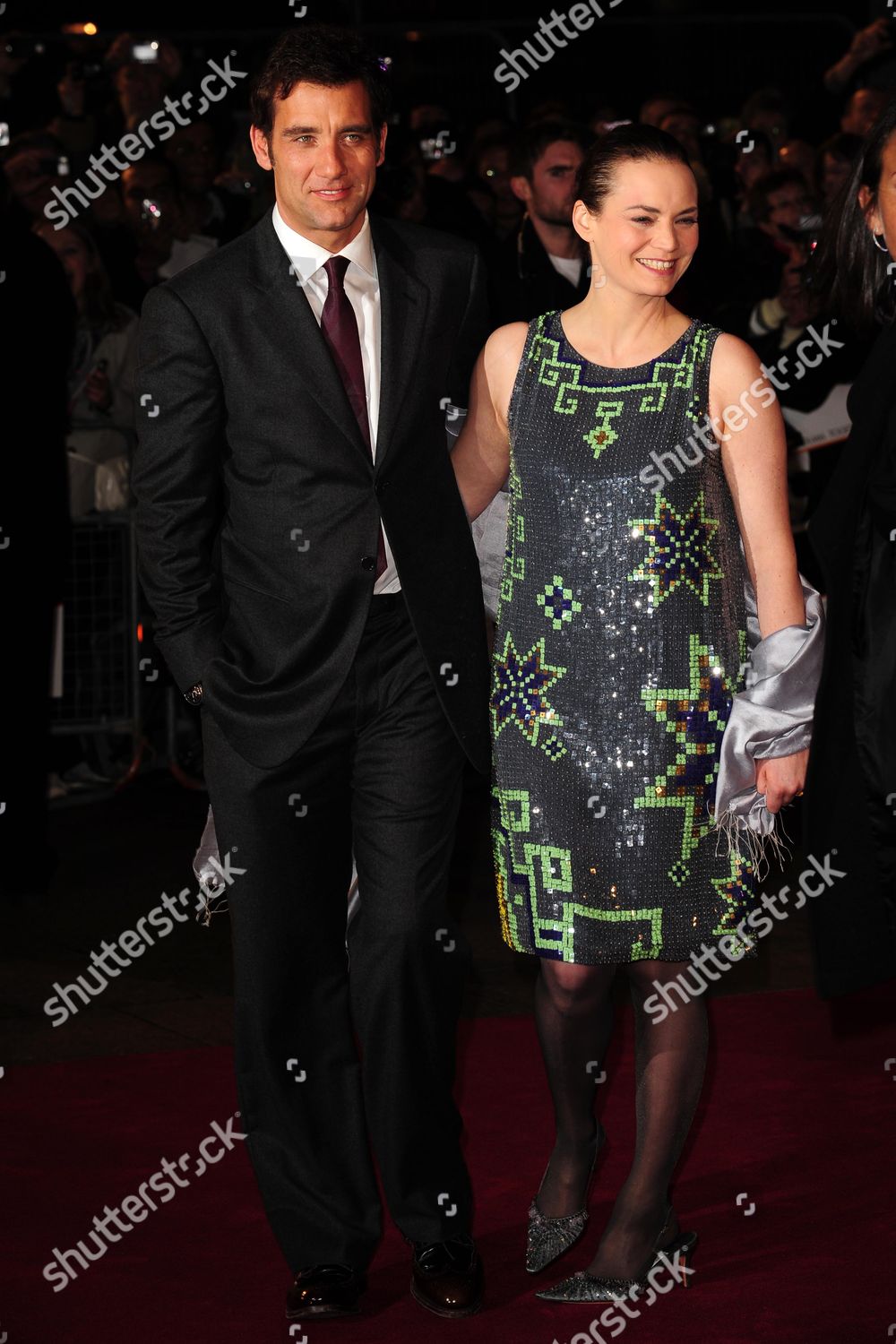Clive Owen His Wife Sarah Jane Editorial Stock Photo - Stock Image ...