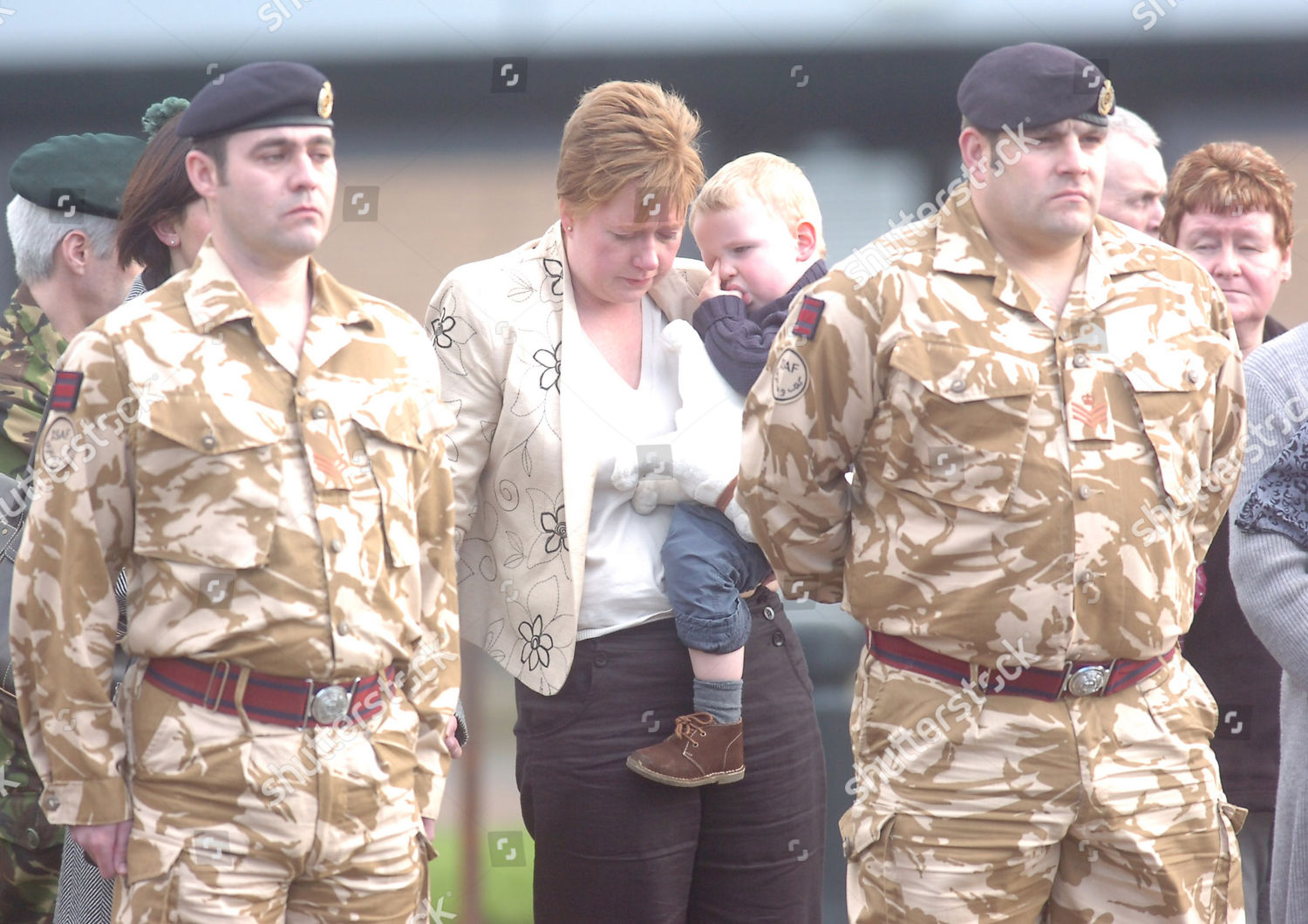 Grief Massereene Army Barracks Coffins Two Editorial Stock Photo ...