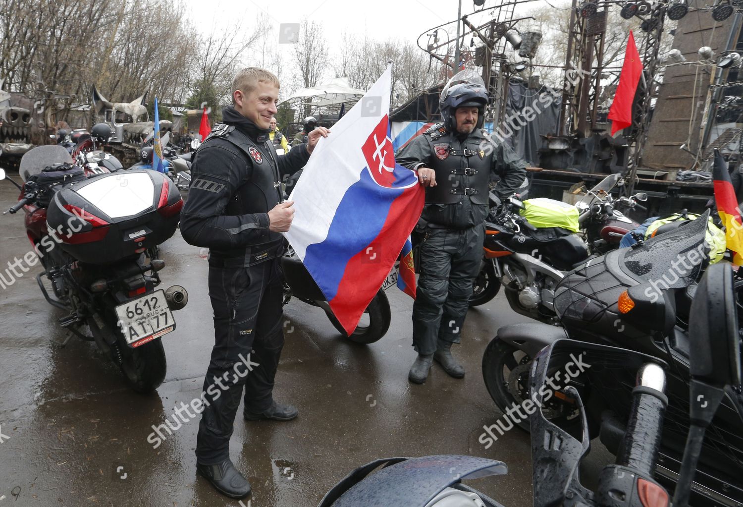 Russian Motorcycle Club Night Wolves Members Editorial Stock Photo ...