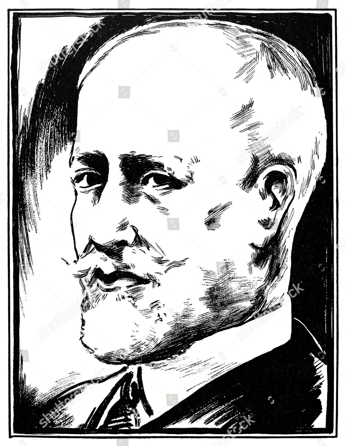 Paul Dukas 18651935 French Composer Drawing Editorial Stock Photo ...