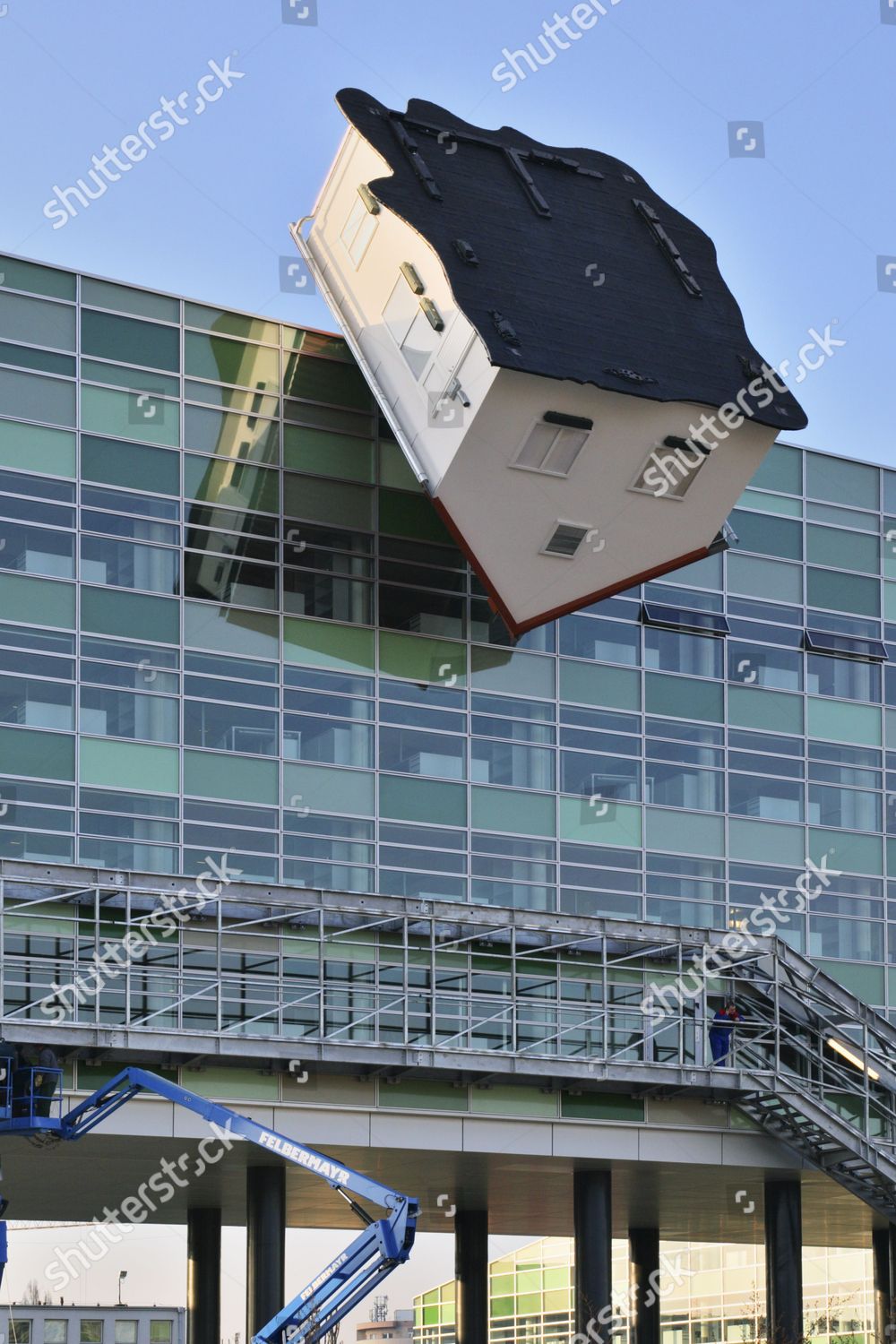 House On Roof Strabag Developing Construction Editorial Stock Photo ...