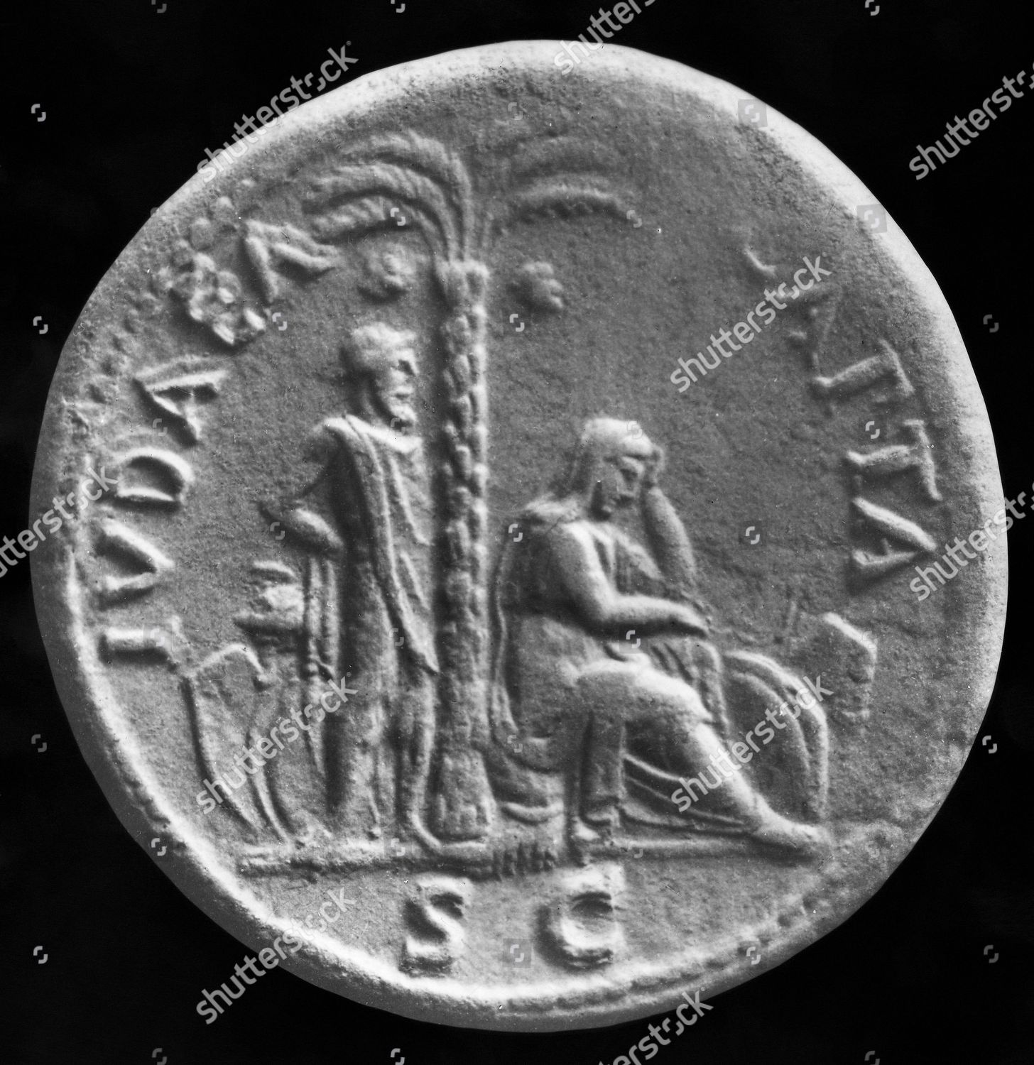 Roman Coin Judea Capta Reverse Judea Editorial Stock Photo - Stock ...