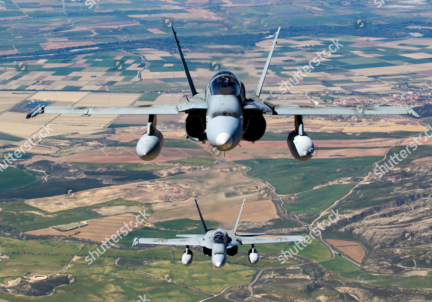 Spanish Air Force F18 Planes That Editorial Stock Photo - Stock Image ...