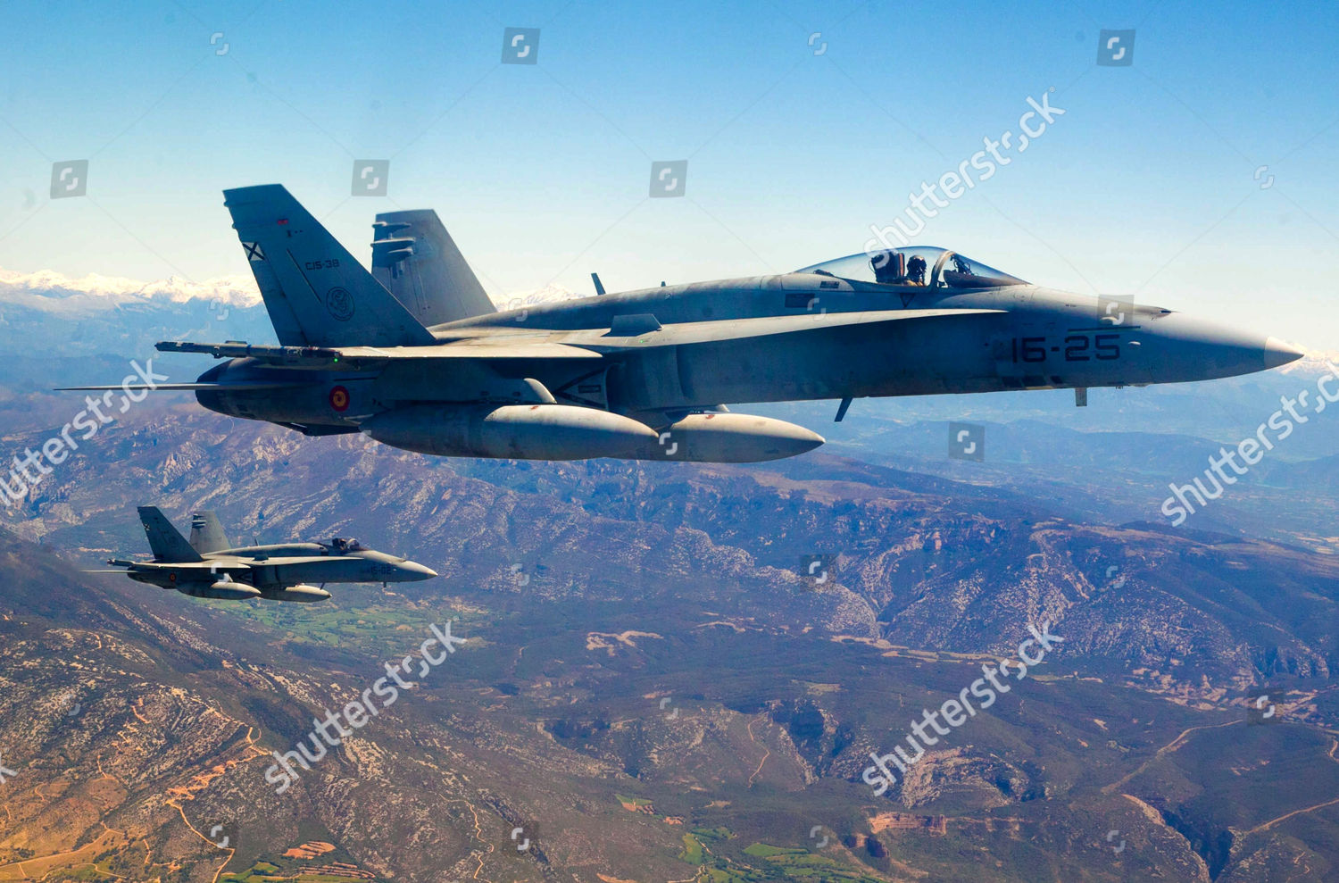 Spanish Air Force F18 Planes That Editorial Stock Photo - Stock Image ...