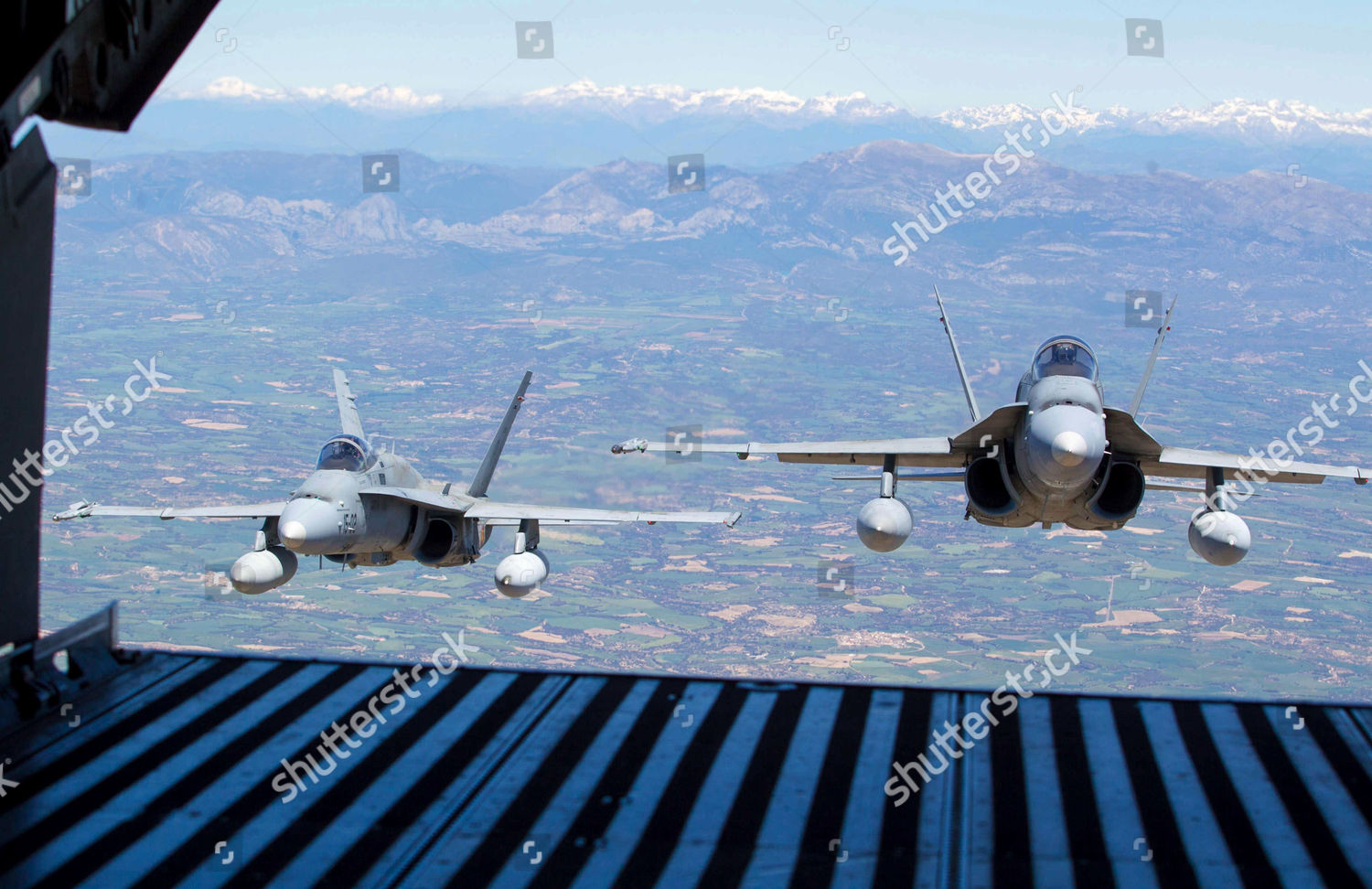 Spanish Air Force F18 Planes That Editorial Stock Photo - Stock Image ...