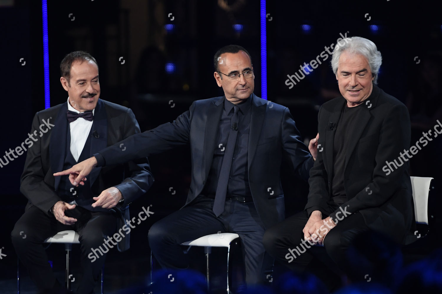 Massimo Lopez Carlo Conti Tullio Solenghi Editorial Stock Photo - Stock ...