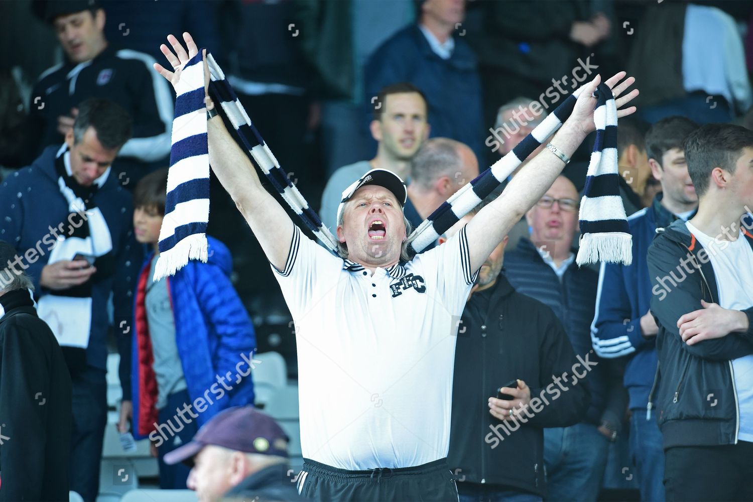 Fulham Fan Celebrates Getting Play Offs Editorial Stock Photo - Stock ...