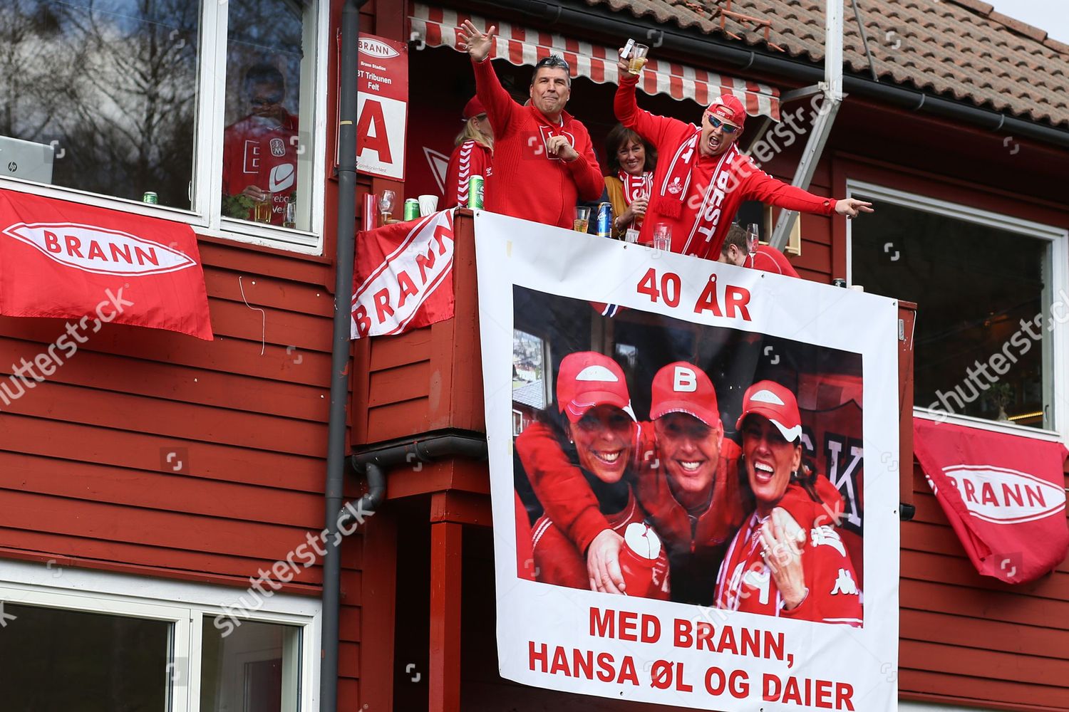 Brann Fans Before Eliteserien Match Between Editorial Stock Photo ...