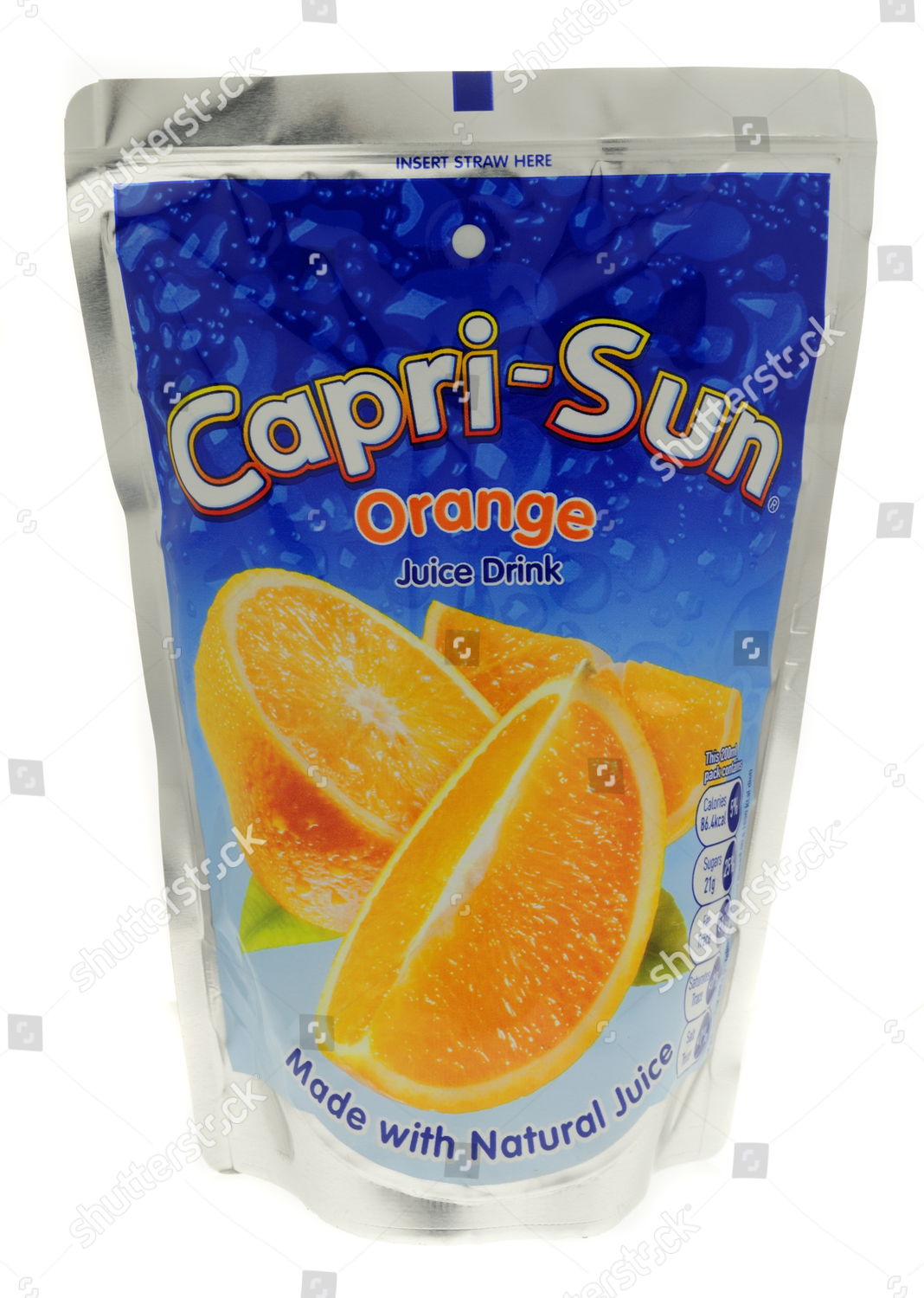 Capri Sun Orange Juice Drink Editorial Stock Photo - Stock Image ...