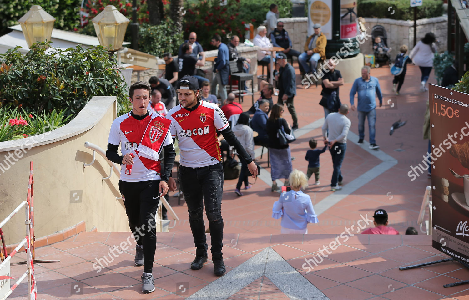 Monaco Fans Before Kick Off During Editorial Stock Photo - Stock Image ...