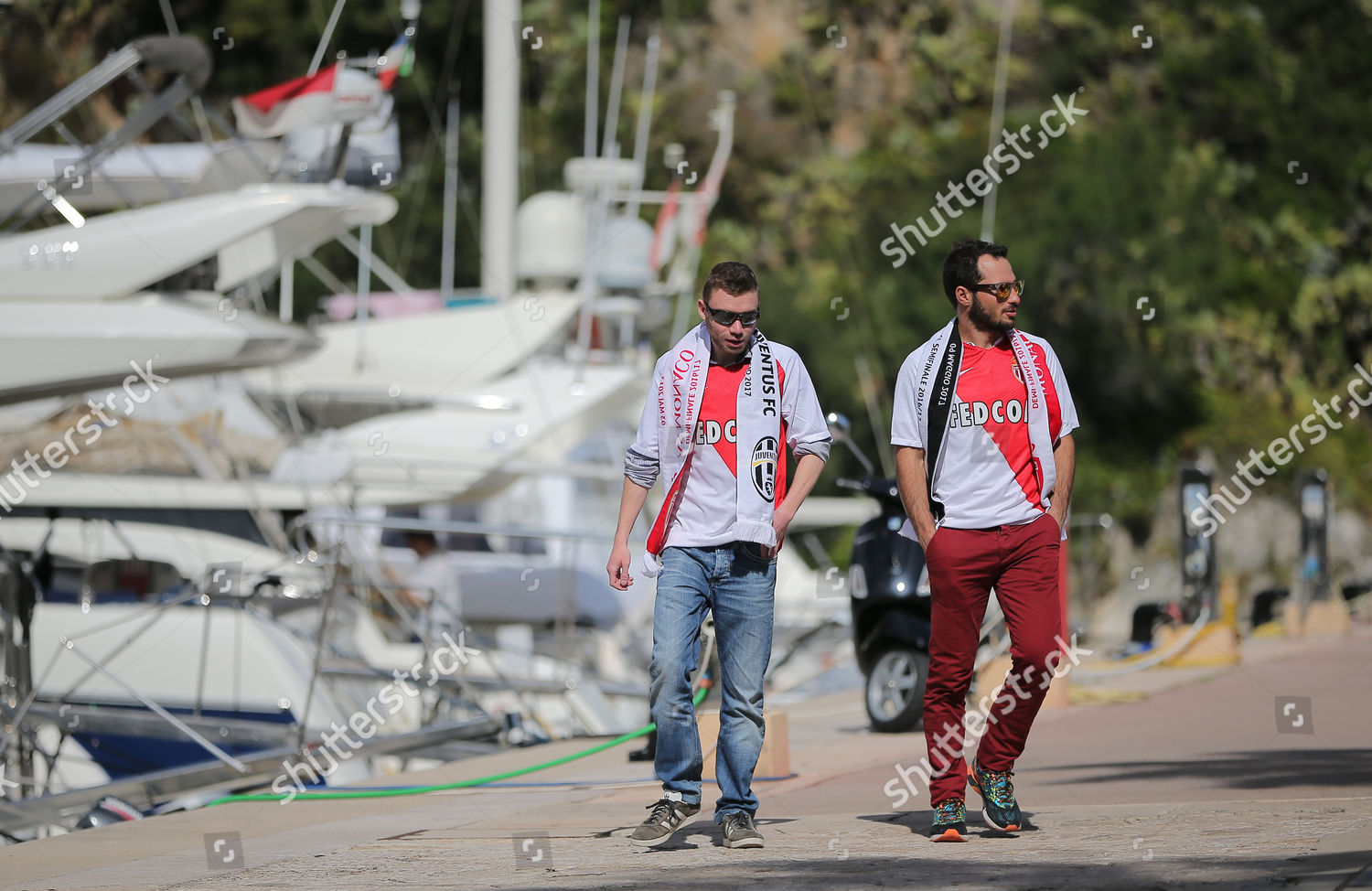 Monaco Fans Before Kick Off During Editorial Stock Photo - Stock Image ...