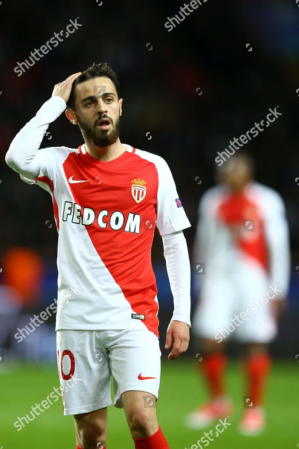 Bernardo Silva Monaco During Uefa Champions Editorial Stock Photo ...