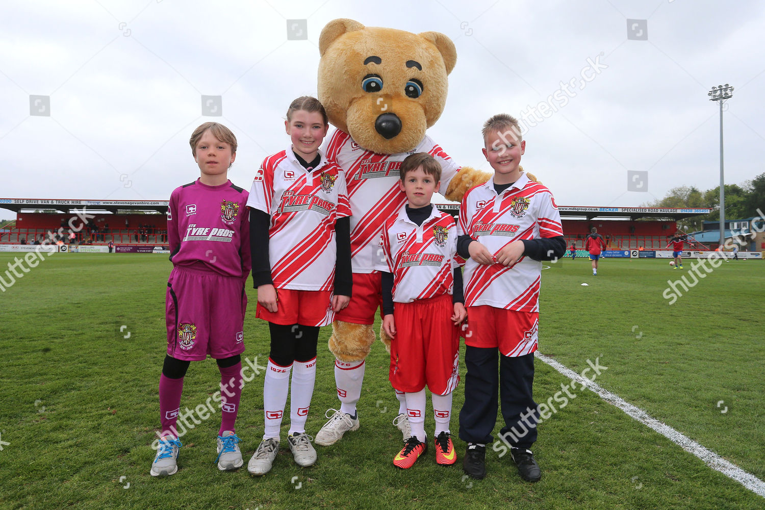 Boro Bear Mascots During Stevenage Vs Editorial Stock Photo - Stock ...