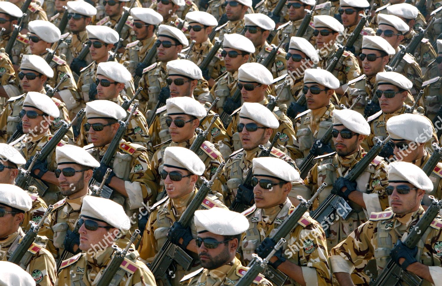 Iranian Army Soldiers March During Military Editorial Stock Photo ...