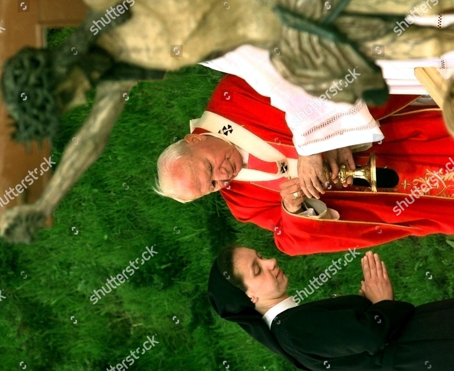 Nun Receives Holy Communion Pope John Editorial Stock Photo - Stock ...