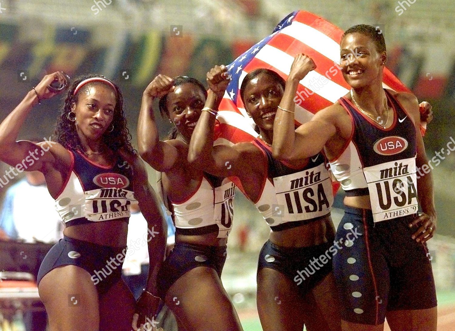 Us Relay Team Lr Gail Devers Editorial Stock Photo - Stock Image ...