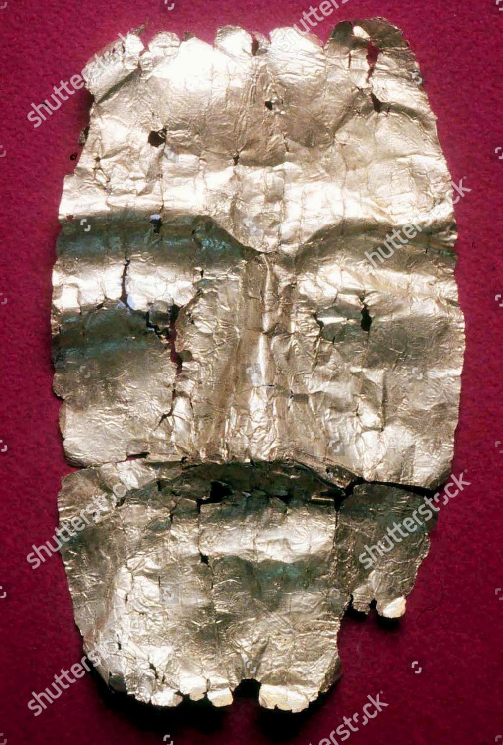 Thessaloniki Greece Mask Made Gold Dated Editorial Stock Photo - Stock ...