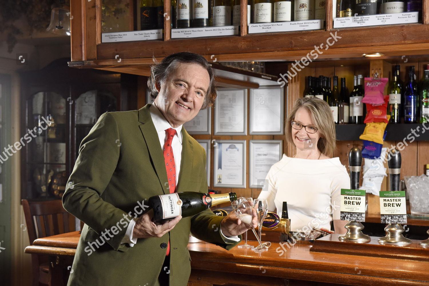 Pierreemmanuel Taittinger Pouring Glass His Champagne Editorial Stock ...