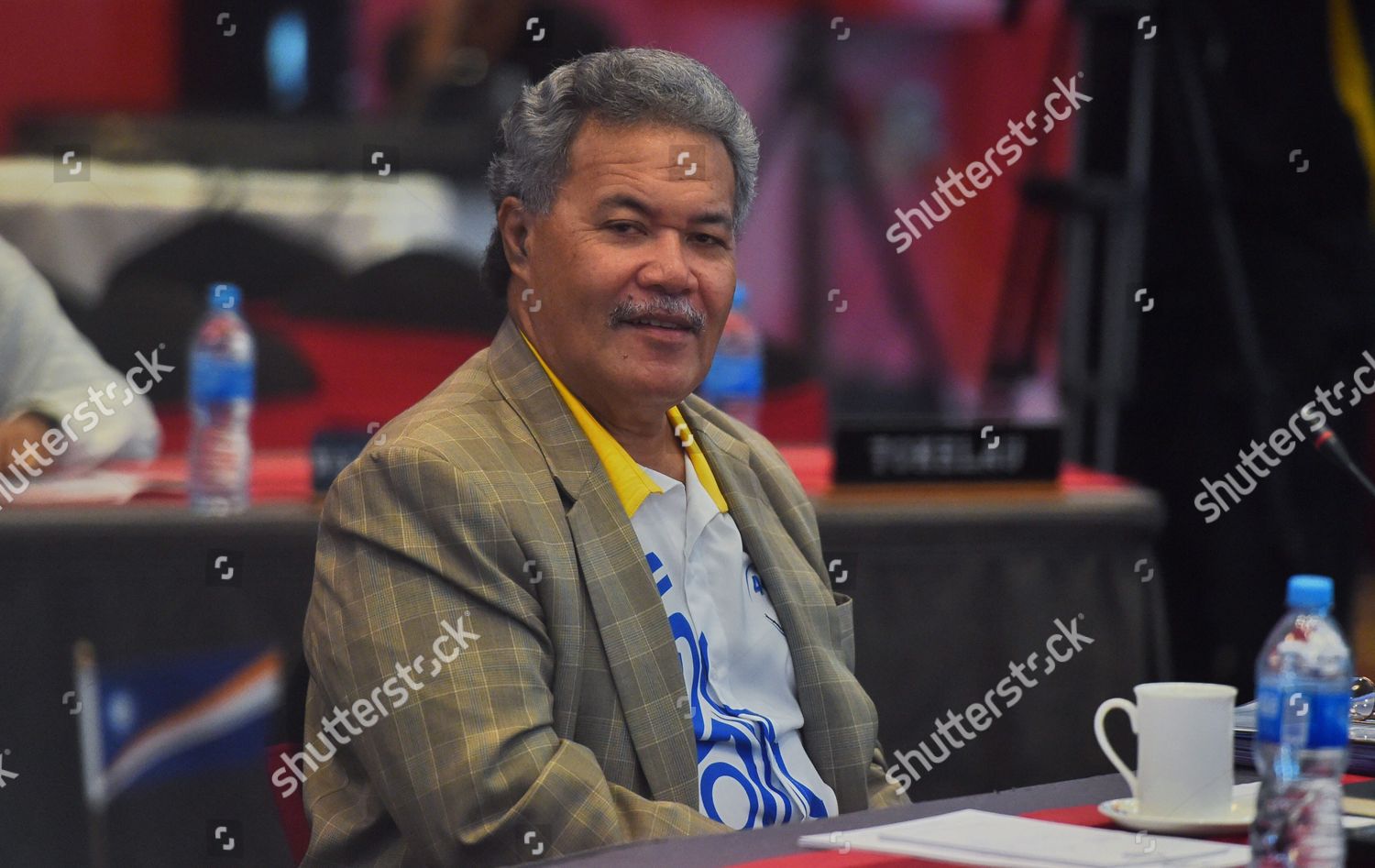 Tuvalu Prime Minister Enele Sopoaga Smaller Editorial Stock Photo ...