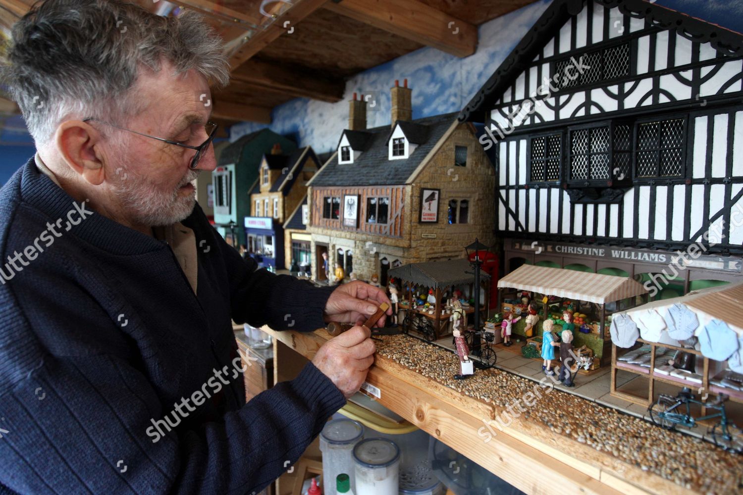 Stanley Buck Working On His Model Editorial Stock Photo - Stock Image ...
