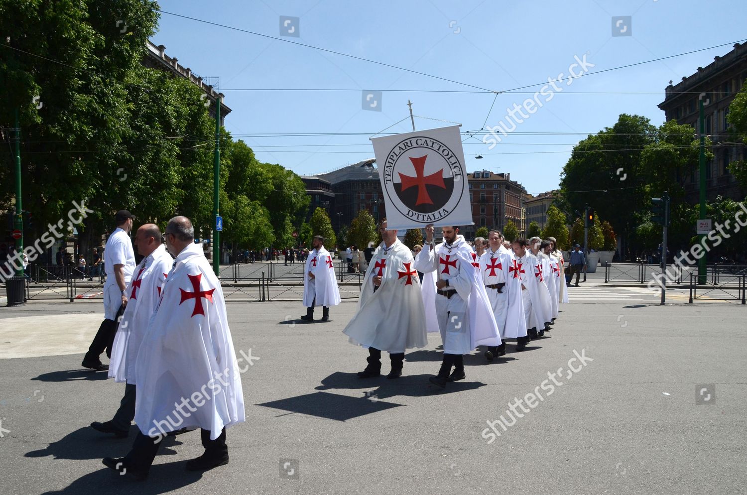 Knights Templar Cavalieri Templari Parade Front Editorial Stock Photo ...
