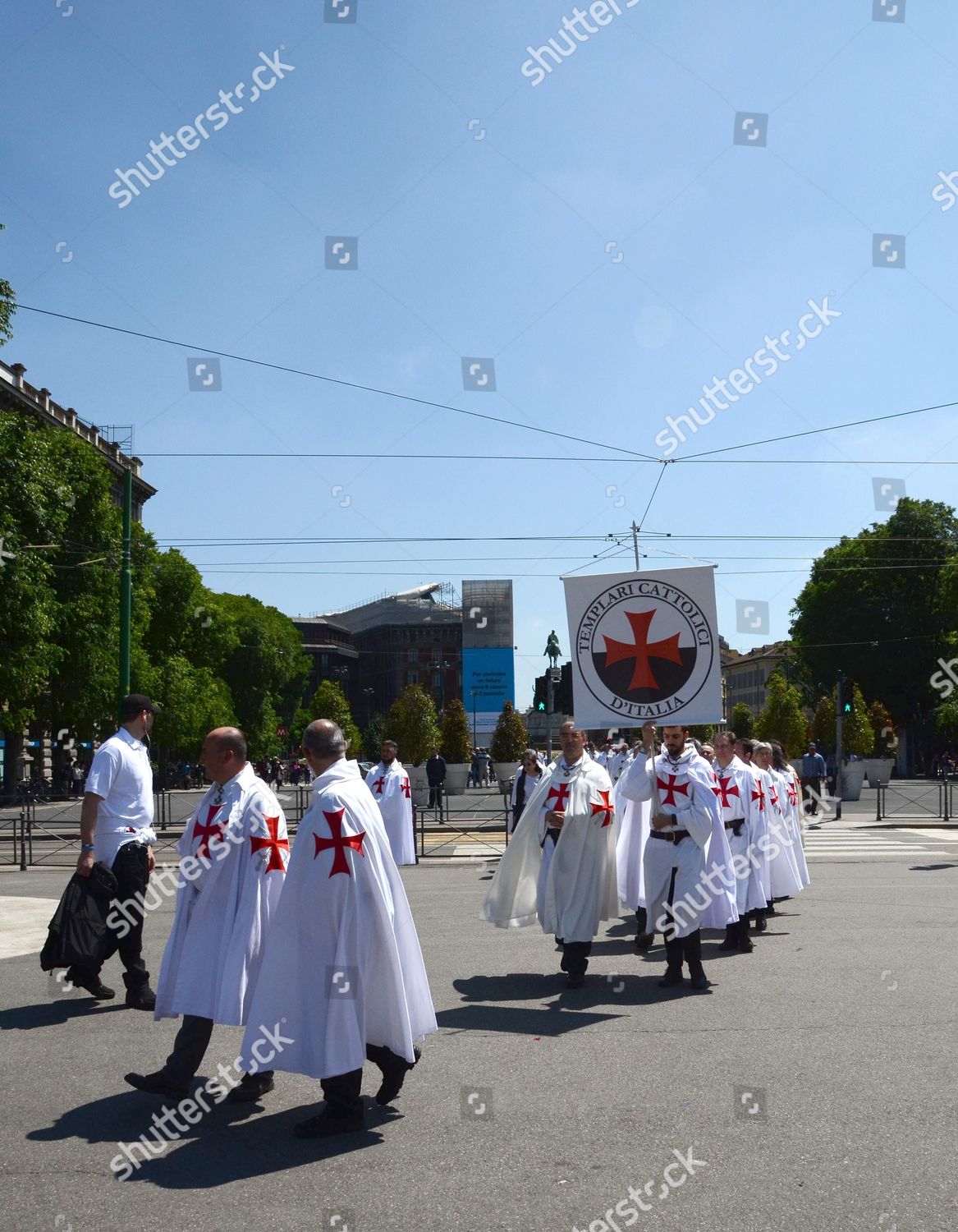 Knights Templar Cavalieri Templari Parade Front Editorial Stock Photo ...