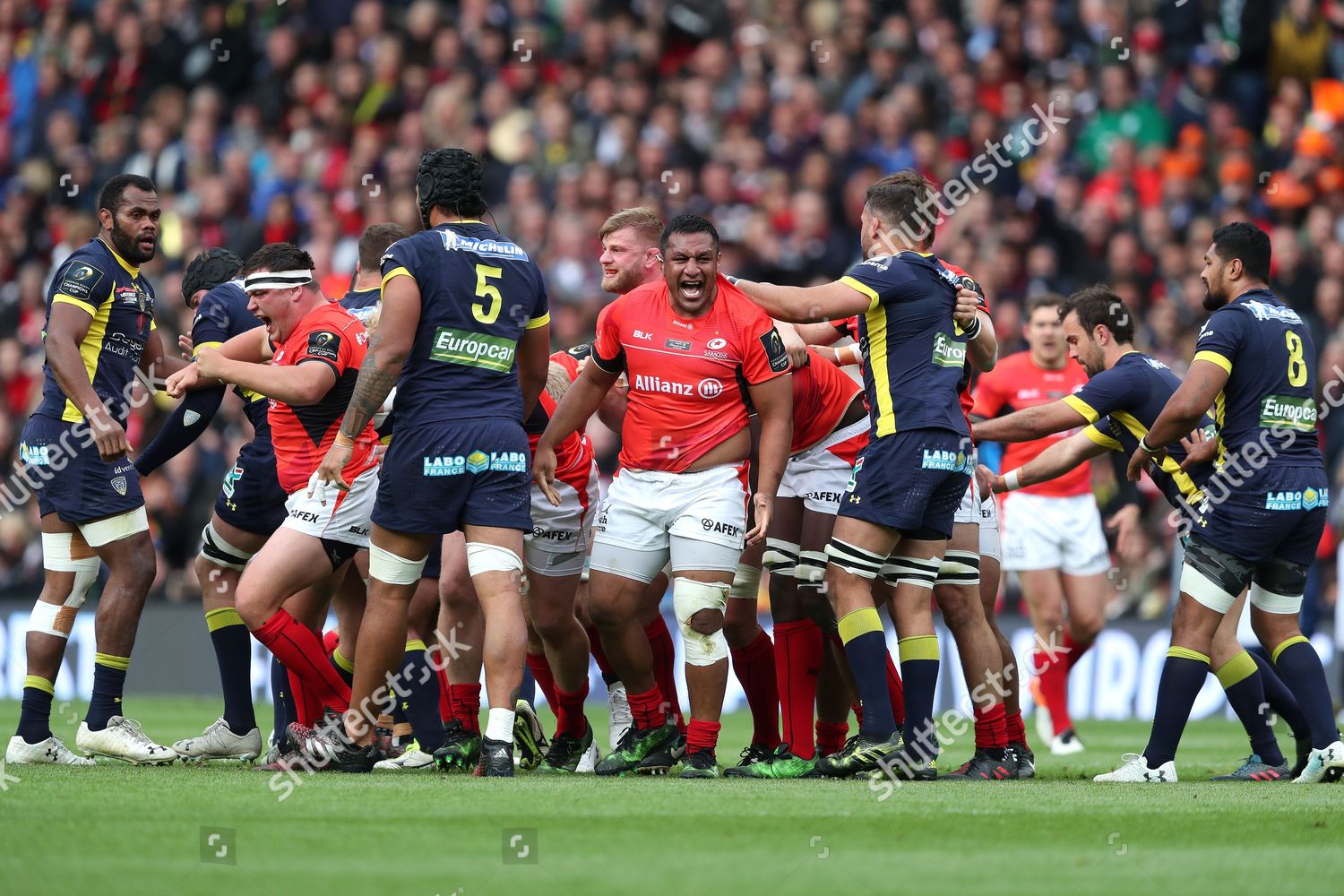Jamie George Mako Vunipola Celebrate Overturning Editorial Stock Photo ...