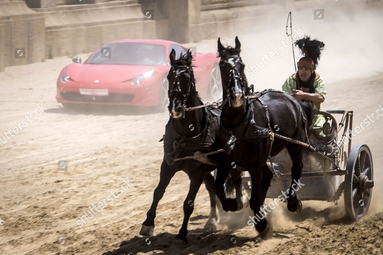 Ferrari Chariot During Race Editorial Stock Photo - Stock Image ...