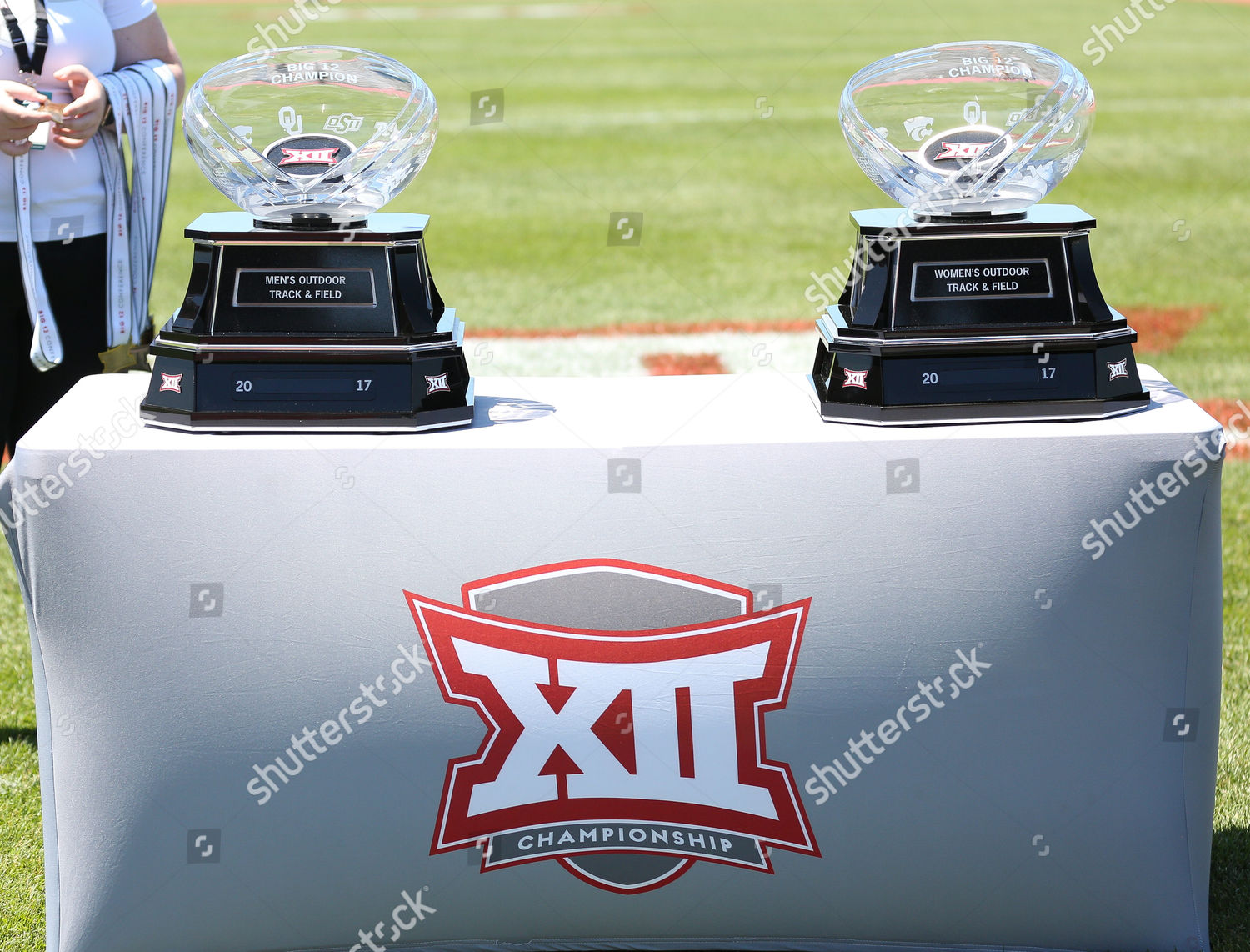 Mens Womens Trophies Big 12 Outdoor Editorial Stock Photo - Stock Image ...