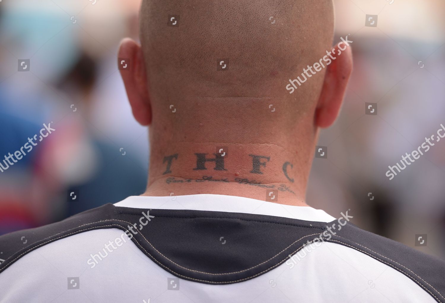 Tottenham Hotspur Fan Neck Tattoo During Editorial Stock Photo - Stock ...