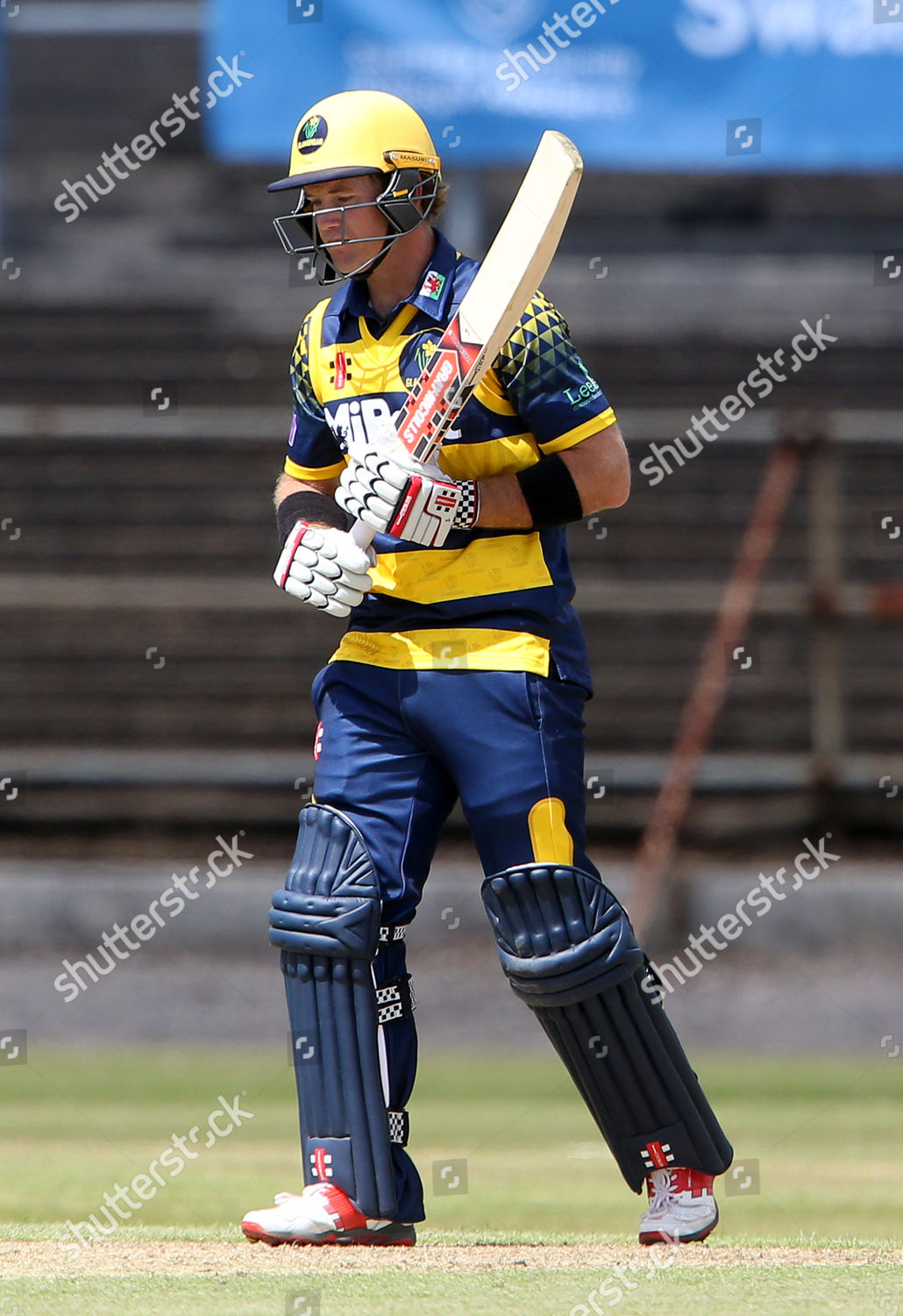 Colin Ingram Glamorgan Acknowledges His Half Editorial Stock Photo ...