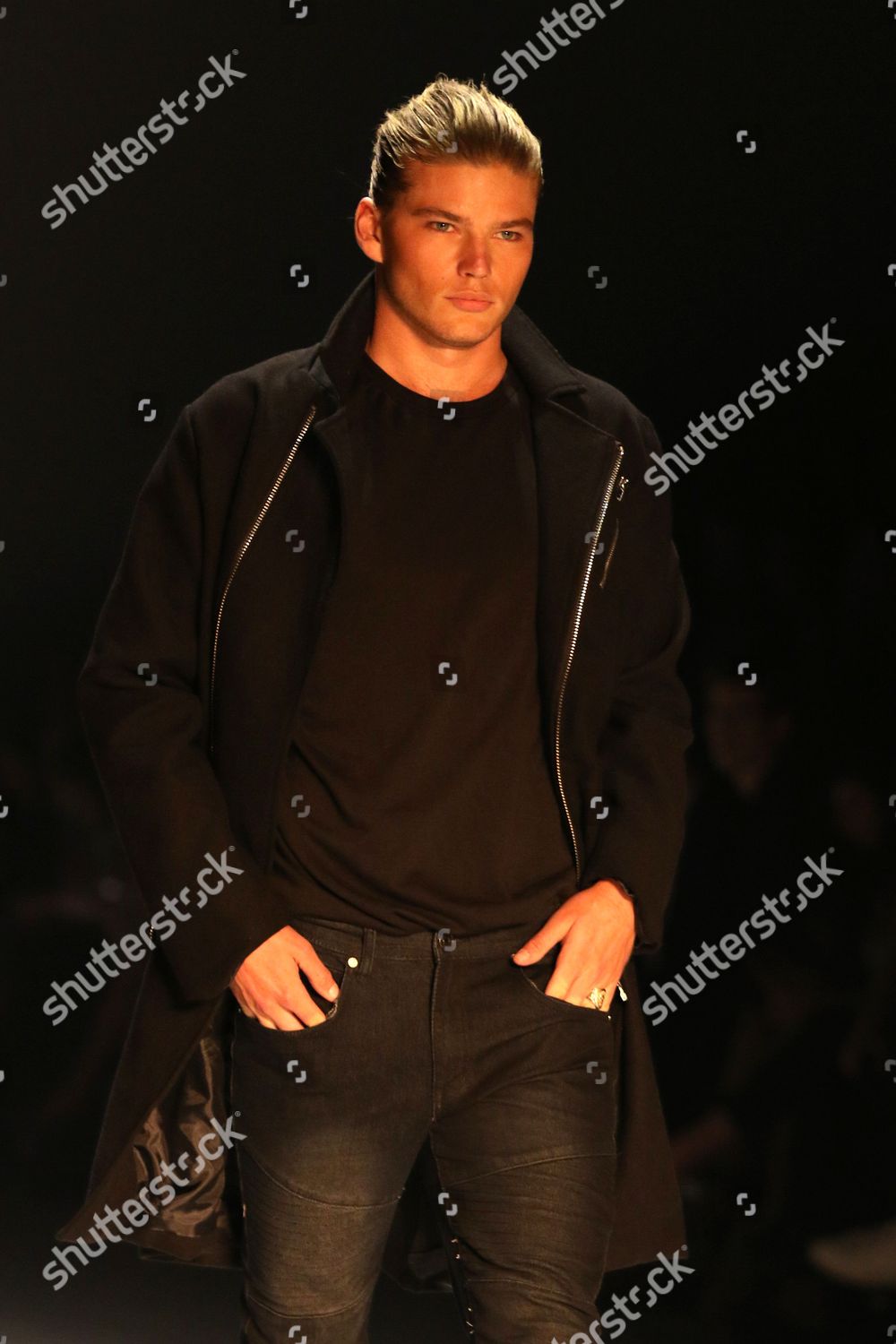 Jordan Barrett On Catwalk Editorial Stock Photo - Stock Image ...