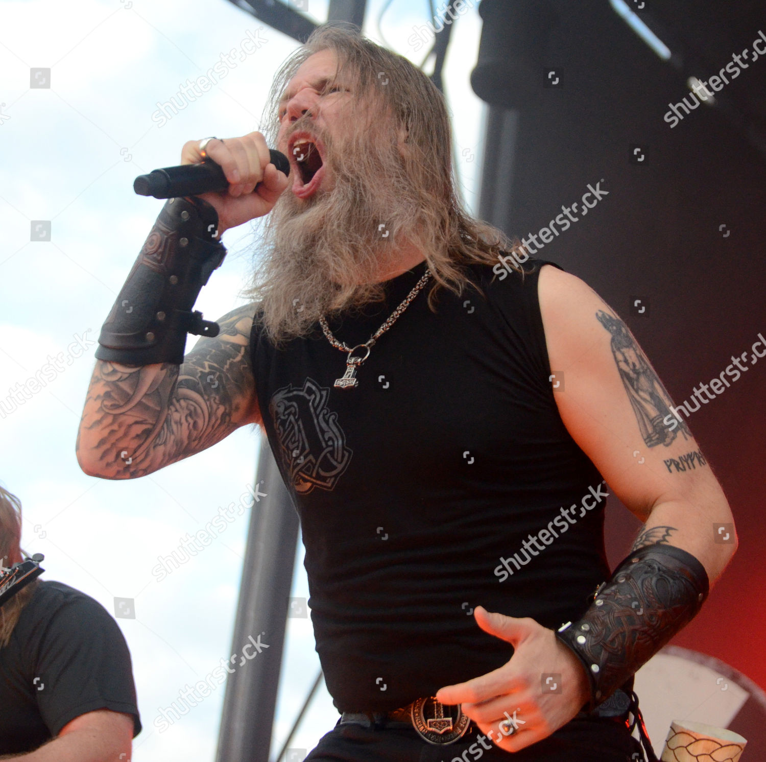 Lead Singer Johan Hegg Band Amon Editorial Stock Photo - Stock Image ...