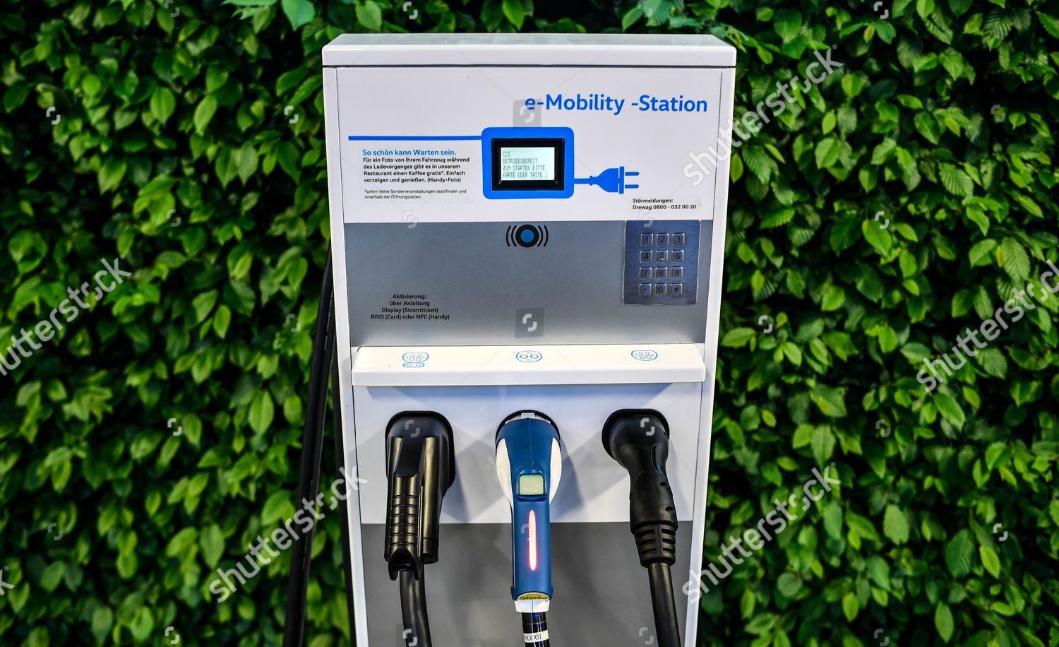Charging Unit Seen Electric Vehicle Station Editorial Stock Photo ...