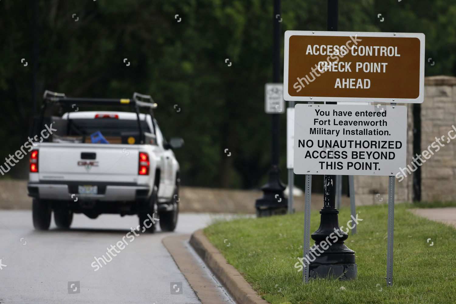 Pickup Truck Enters Main Gate Checkpoint Editorial Stock Photo - Stock ...