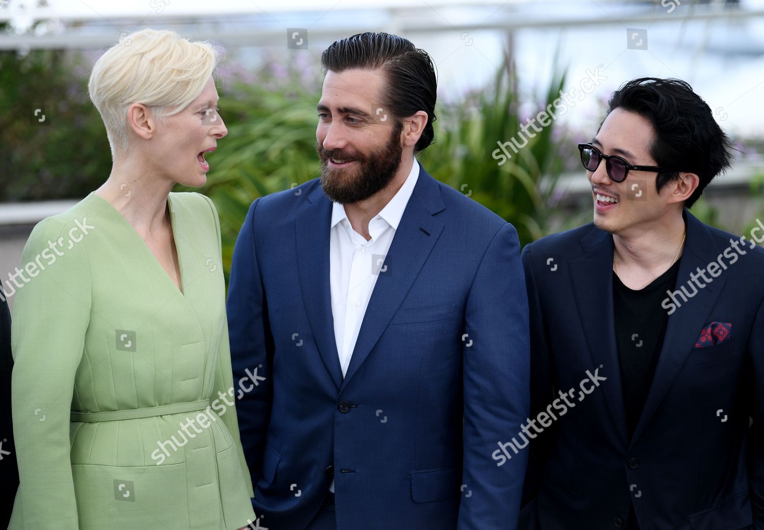 Tilda Swinton Jake Gyllenhaal Steven Yeun Editorial Stock Photo - Stock ...