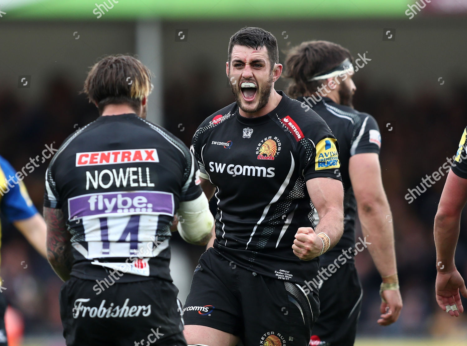 Dave Dennis Exeter Chiefs Celebrates Final Editorial Stock Photo ...