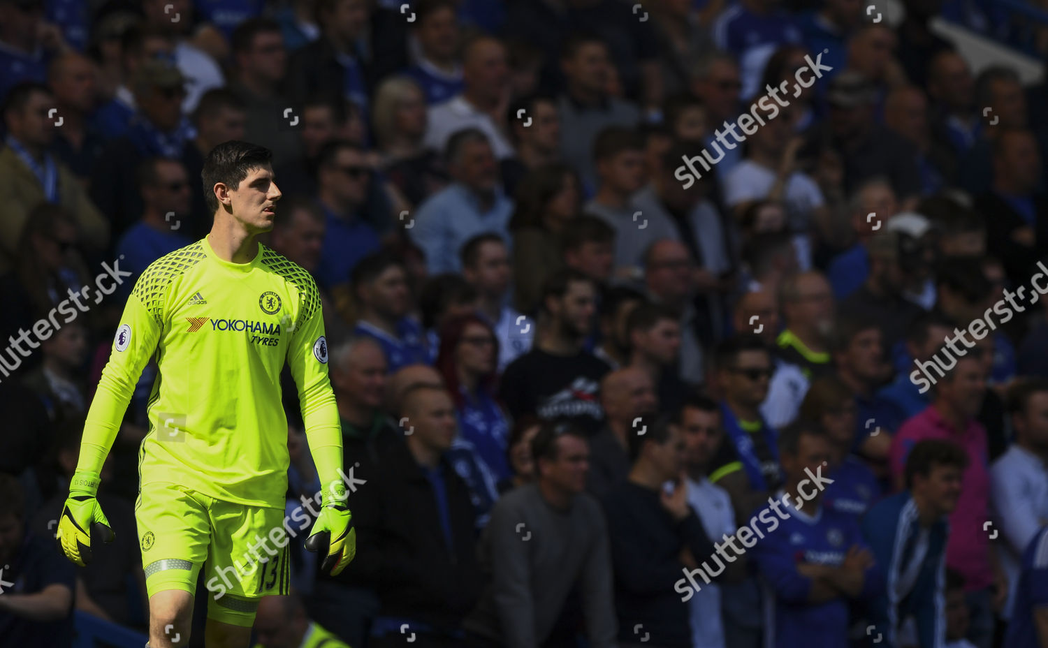 Chelsea Goalkeeper Thibaut Courtois During Premier Editorial Stock ...