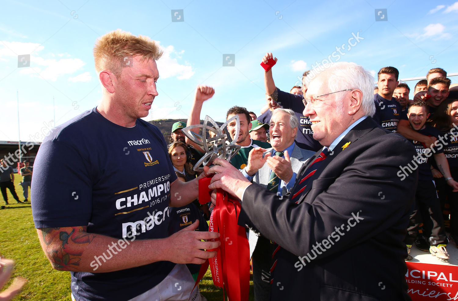 Captain Merthyr Craig Locke Receives Trophy Editorial Stock Photo ...