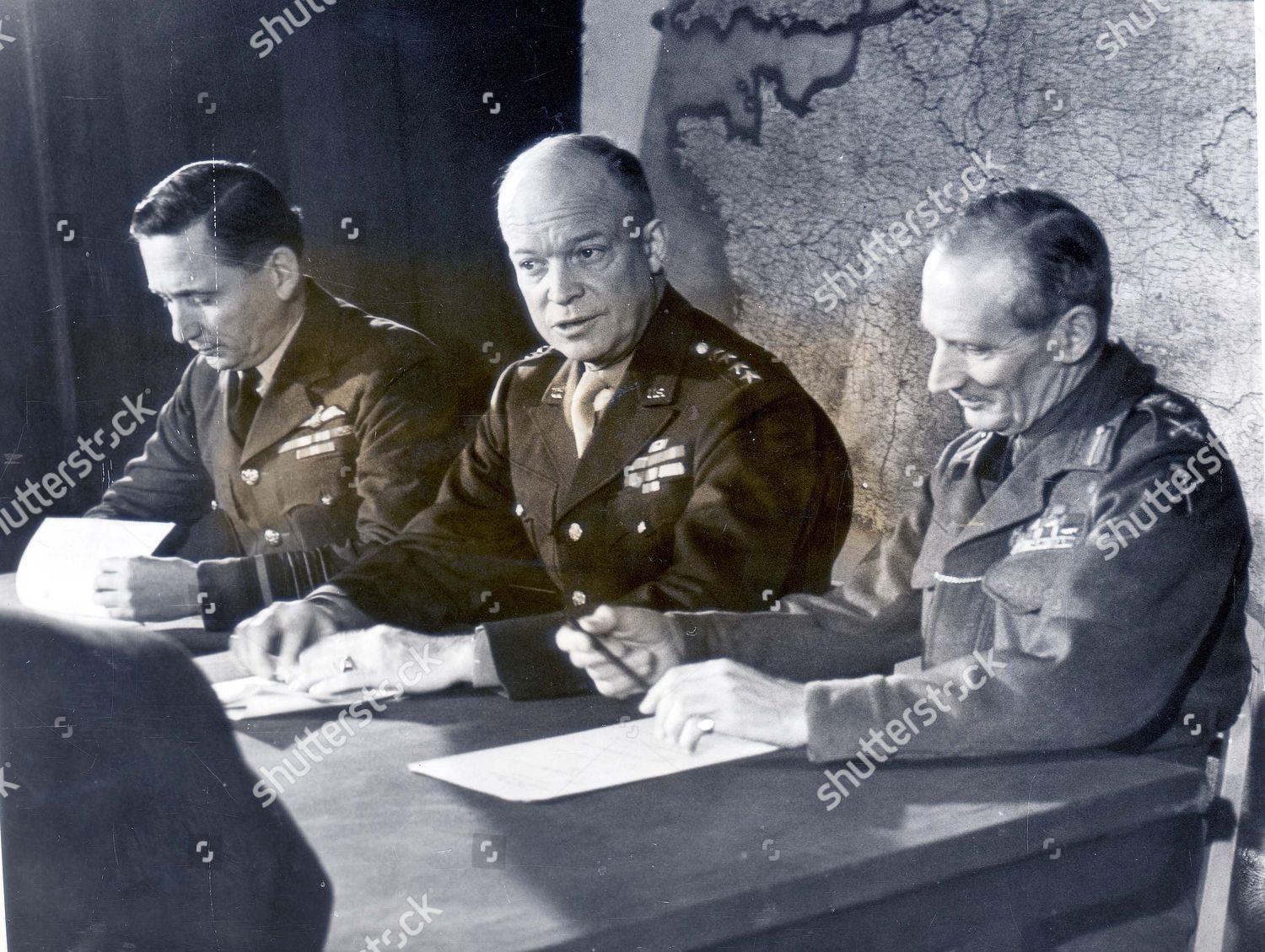Allied Supreme Command Conference Left Right Editorial Stock Photo ...