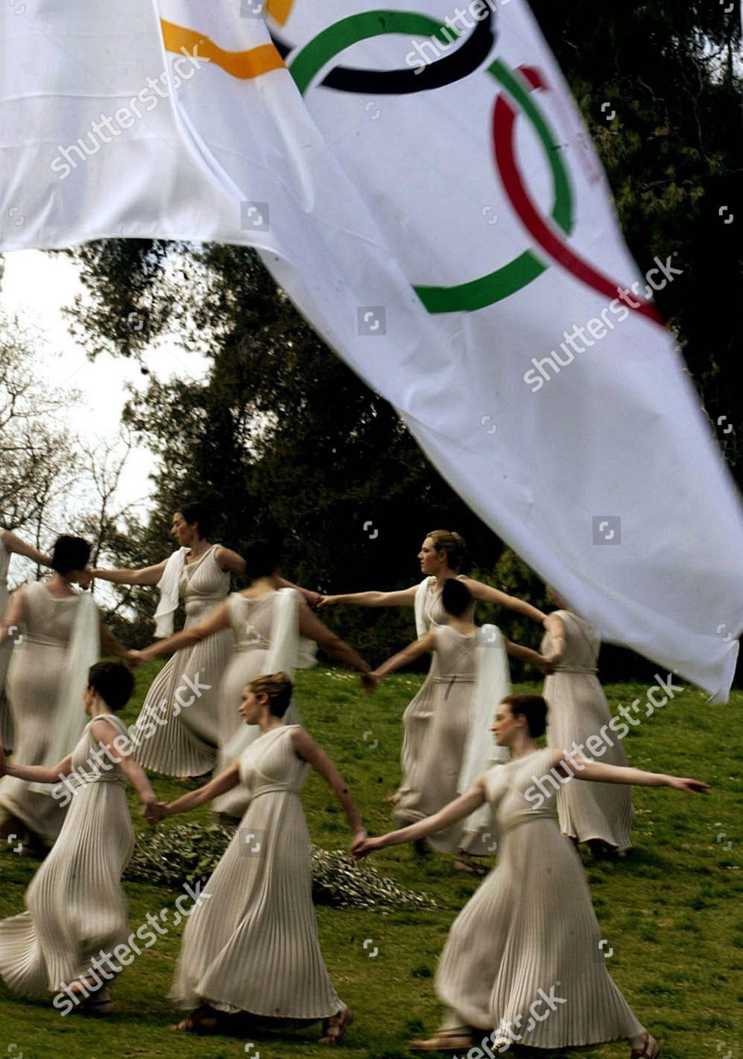Priestesses Perform Ritual Dance Ancient Stadium Editorial Stock Photo ...