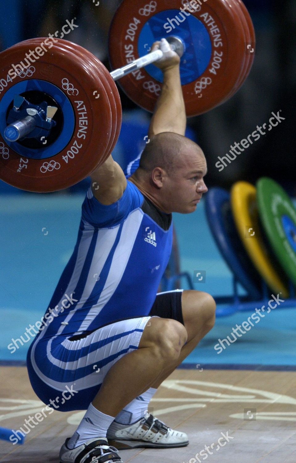 Bulgarias Weightlifter Milen Dobrev Successfully Lifts Editorial Stock ...