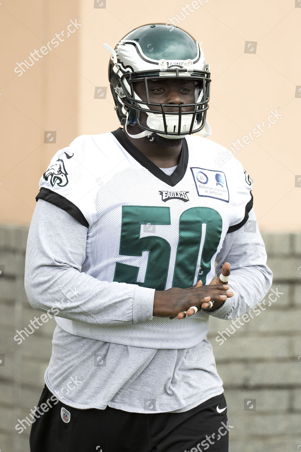 Philadelphia Eagles Linebacker Steven Daniels 50 Editorial Stock Photo ...