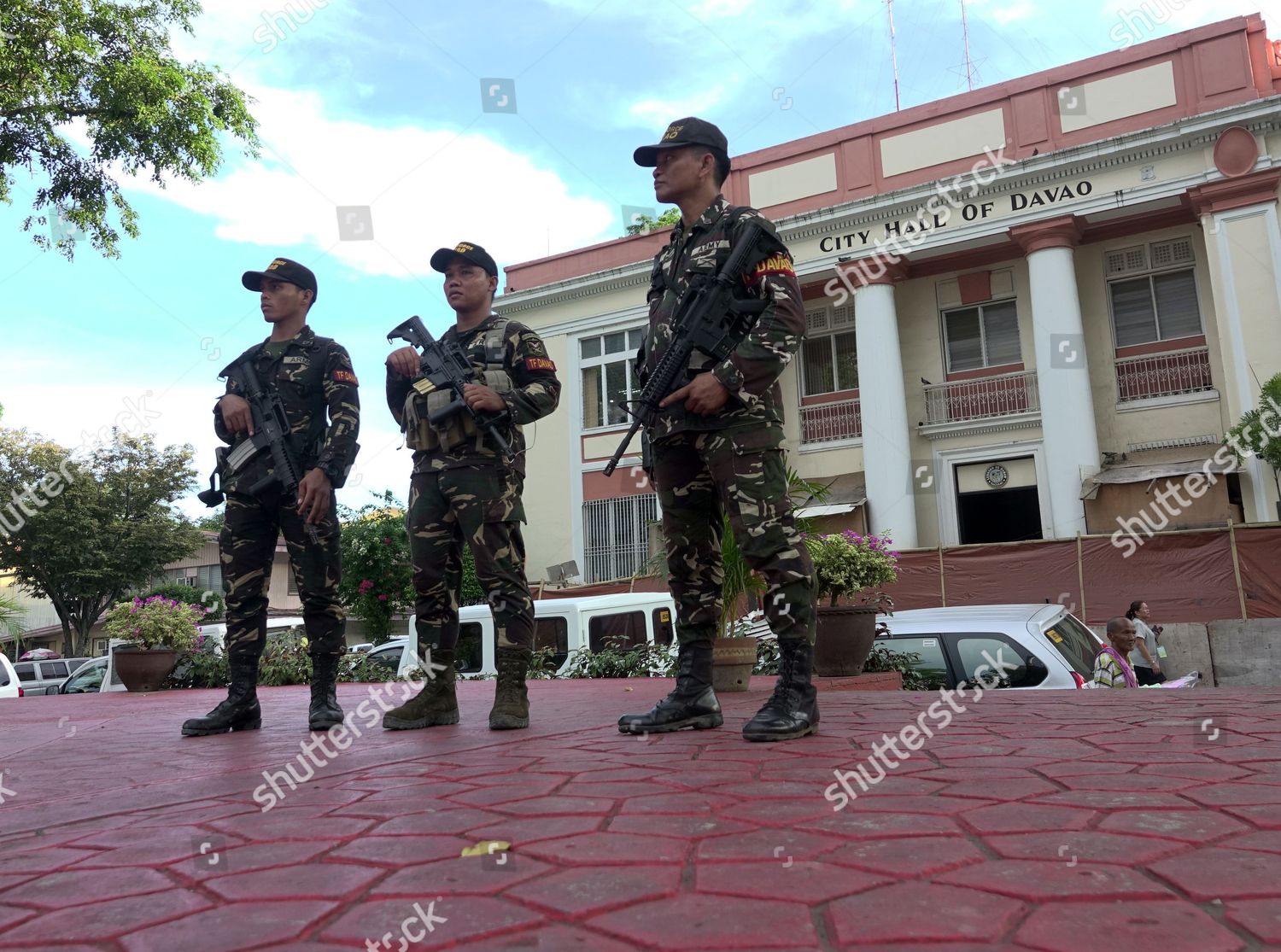 Filipino Government Troops Stand Guard Government Editorial Stock Photo ...